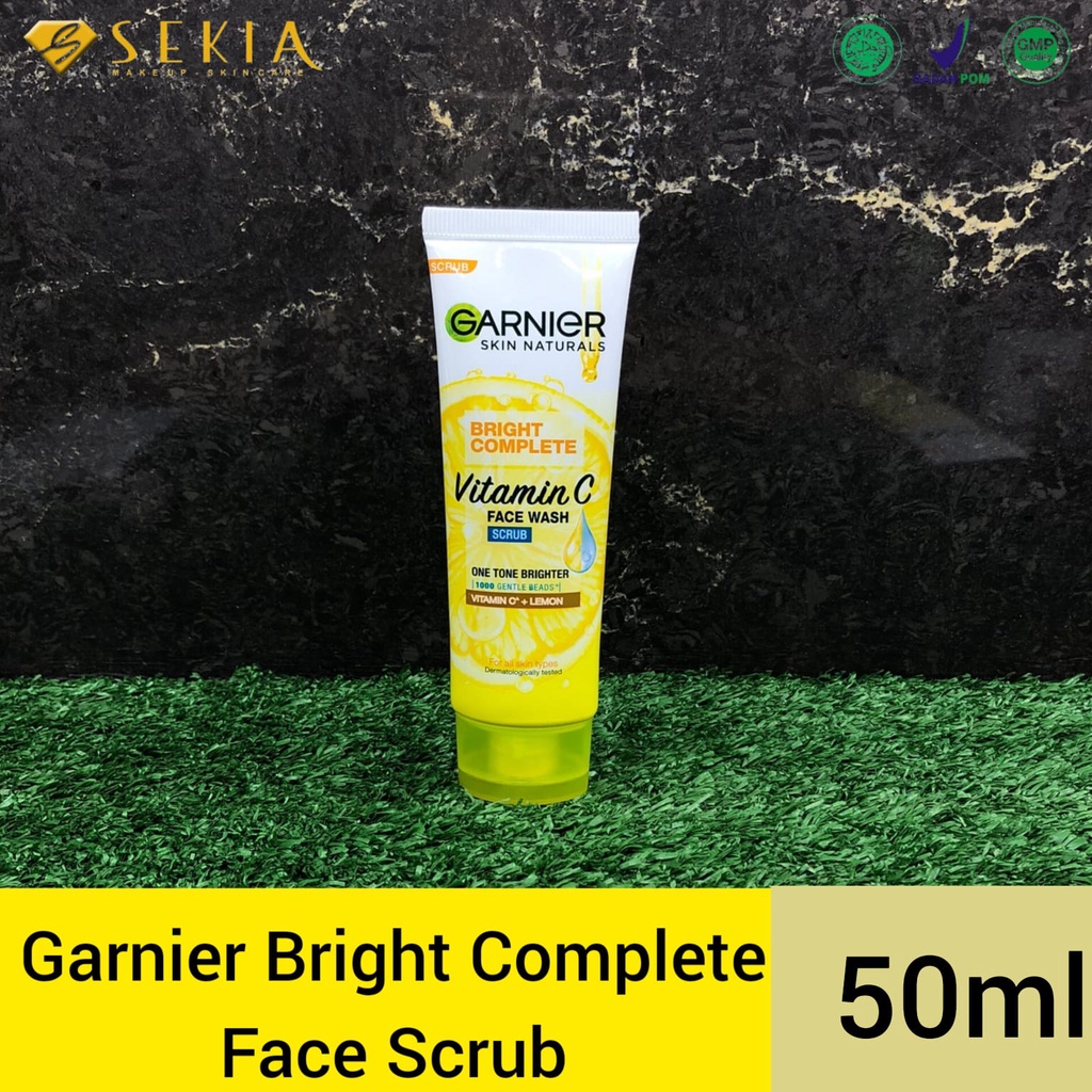 Jual Garnier Bright Complete Brightening Scrub 50ml / Garnier Facial ...
