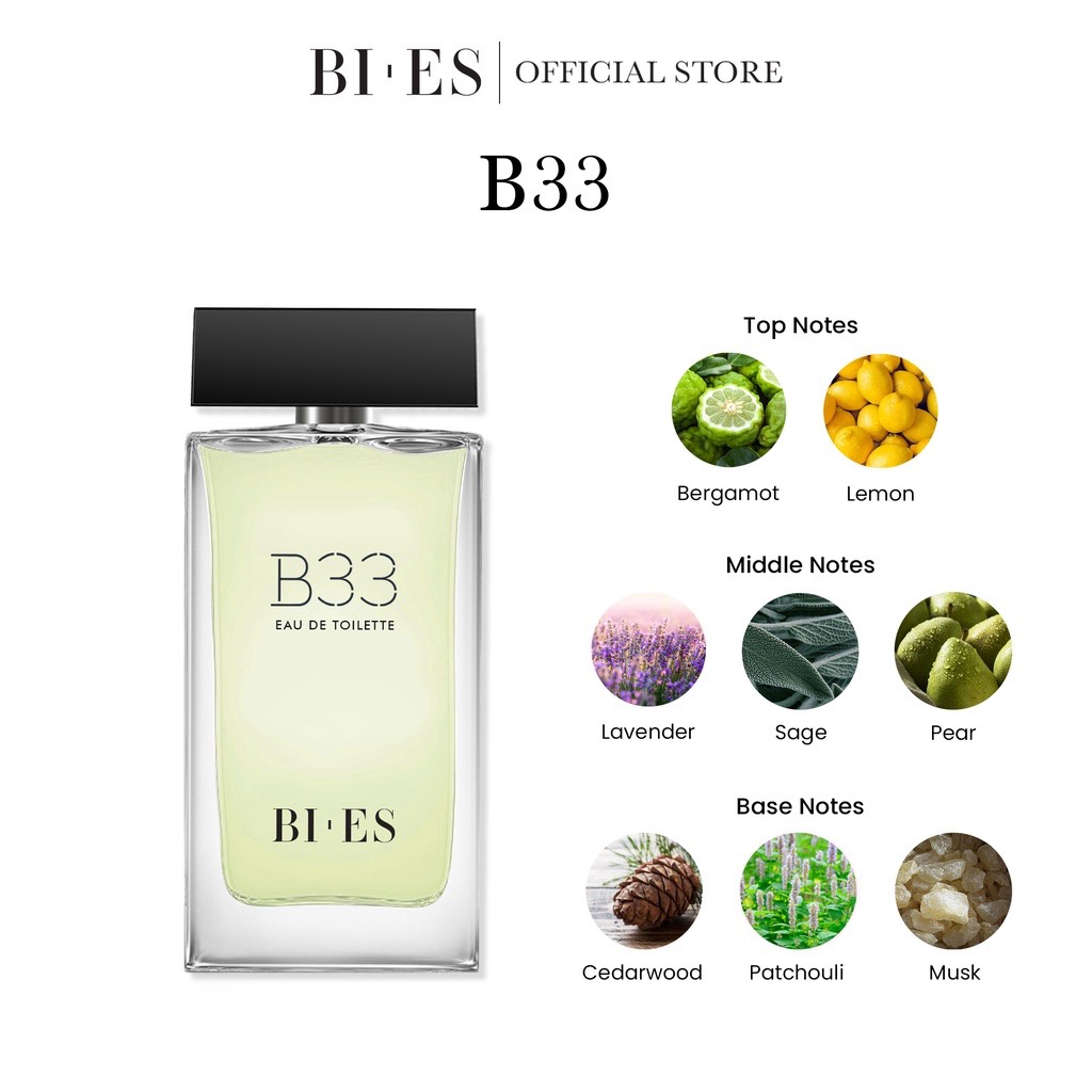 Jual BIES B33 Parfum Pria - EDT 90 ML | Shopee Indonesia