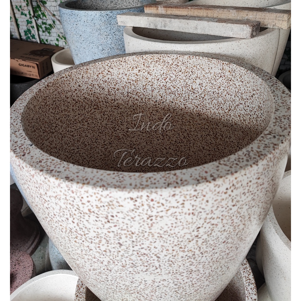Jual INDO TERRAZZO BAK MANDI GENTONG TERASO MARMER TIPE GELAS TINGGI 65 ...