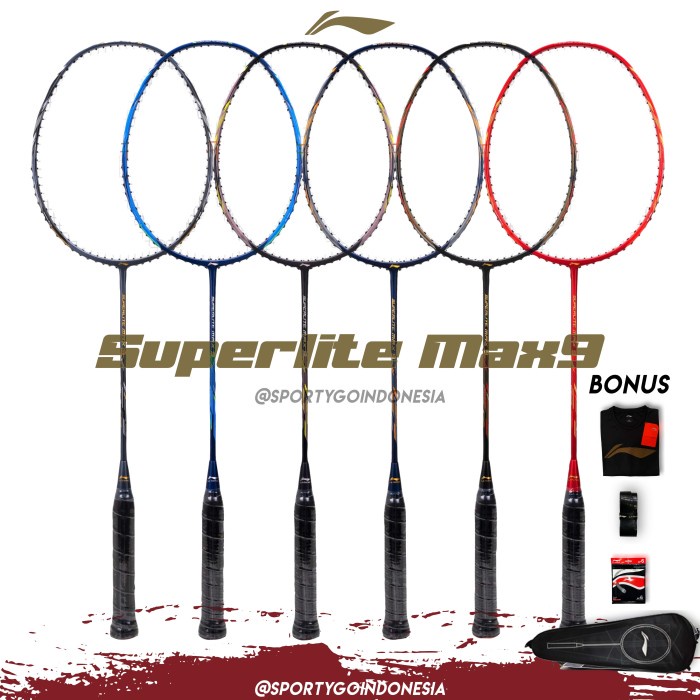 Jual Raket Raket Badminton Lining Superlite Max 9 Original / Badminton ...