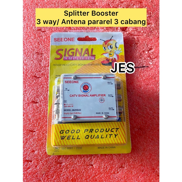 Jual SPLITTER BOOSTER 3 WAY / ANTENA PARAREL 3 CABANG | Shopee Indonesia