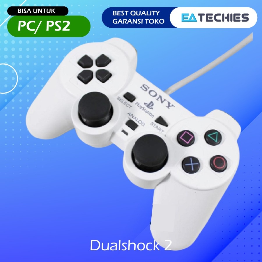Jual Stick PS2 Putih White Stik PS2 Playstation 2 Ori Original Best ...