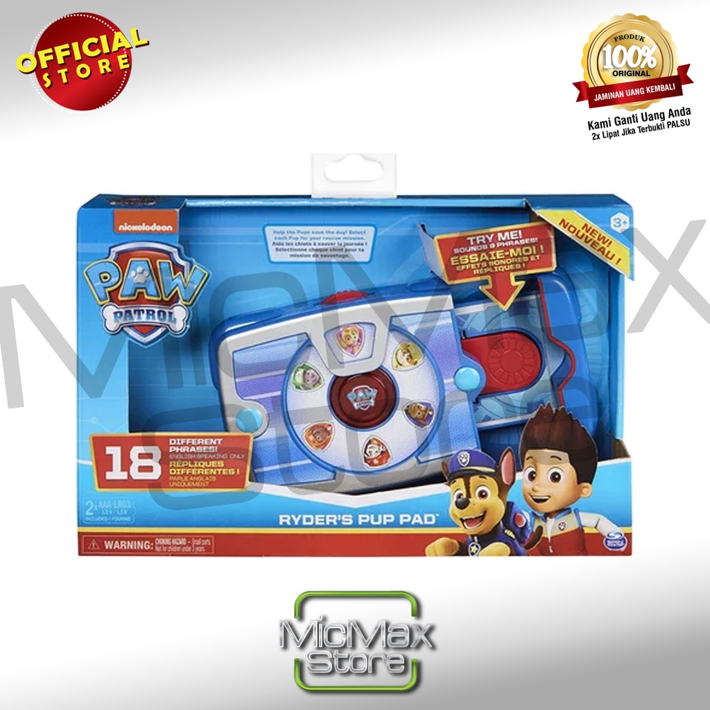 Jual Paw Patrol Ryders Ryder Pup Pad Interactive Toy SM6058774 | Shopee ...