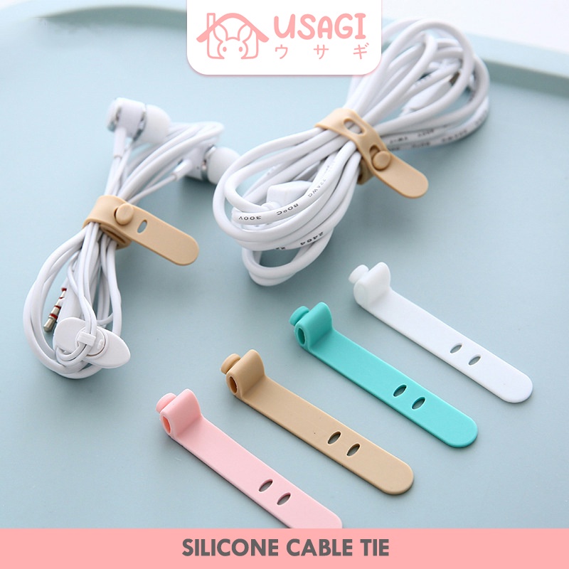 Jual Usagi Official - Silicone Cable Tie / Pengikat Tali Kabel Charger ...