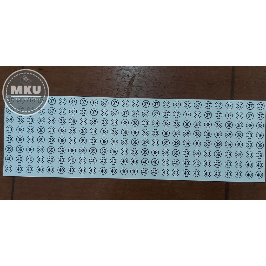 Jual Stiker Label Sticker Size bulat 37-40 | Shopee Indonesia