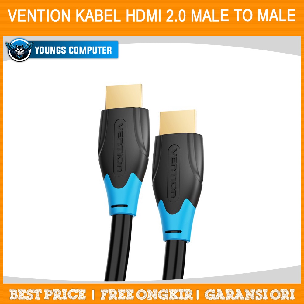 Jual Vention Kabel HDMI 2.0 Male To Male | 1.5m 2m 3m 5m 5m 4k 10m - AAC ALI | Shopee Indonesia