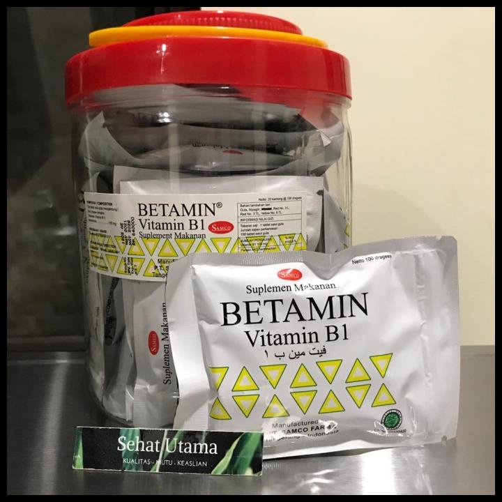 Jual Vitamin Syaraf Neurotropik Betamin Vitamin B1 100 Mg | Shopee ...