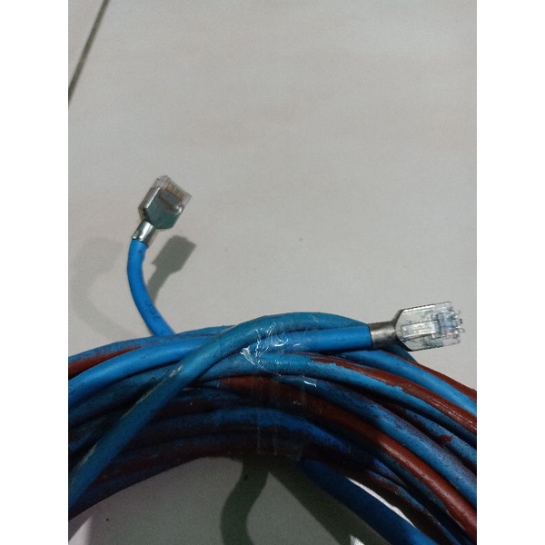 Jual kabel lan Amp commscope cat6 include konektor rj45 cat6 ori Amp ...