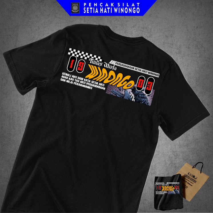 Jual Kaos Tunas Muda PSHW Kode CROW Kaos Setia Hati Winongo | Shopee Indonesia