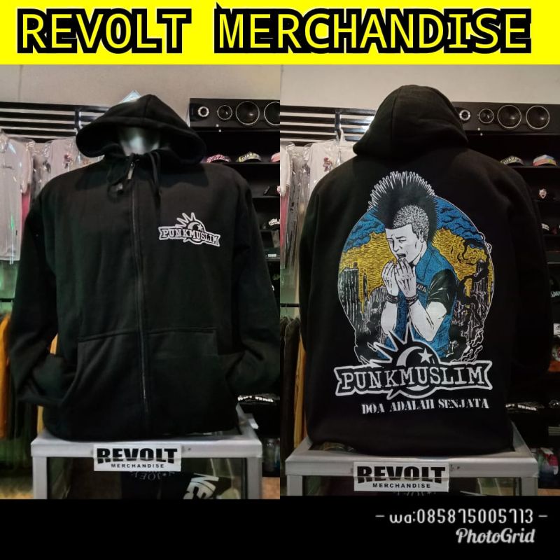 Jual zipper / jaket PUNK MUSLIM (doa) | Shopee Indonesia