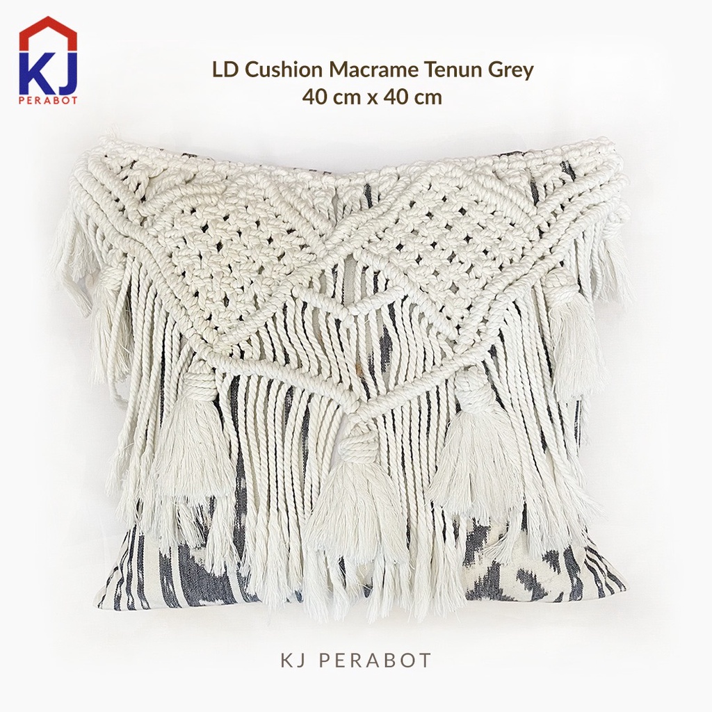 Jual KJ Perabot - DCB Bantal Macrame Ukuran 40 x 40 Cm | Shopee Indonesia