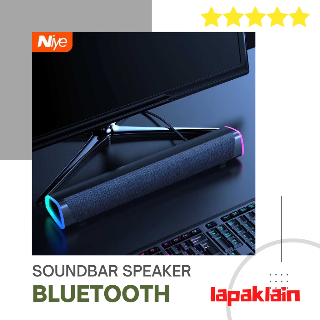 Jual Niye Bluetooth Soundbar Home Theater HiFi 3D Surround - V-8 ...
