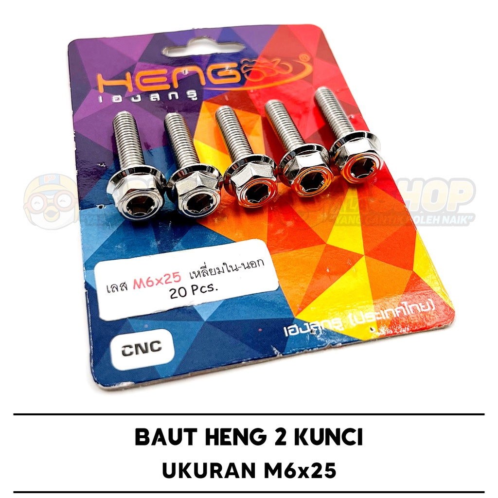 Jual Baut Probolt Dudukan Cover Filter Vario 125 150 Heng 2 Kunci ...