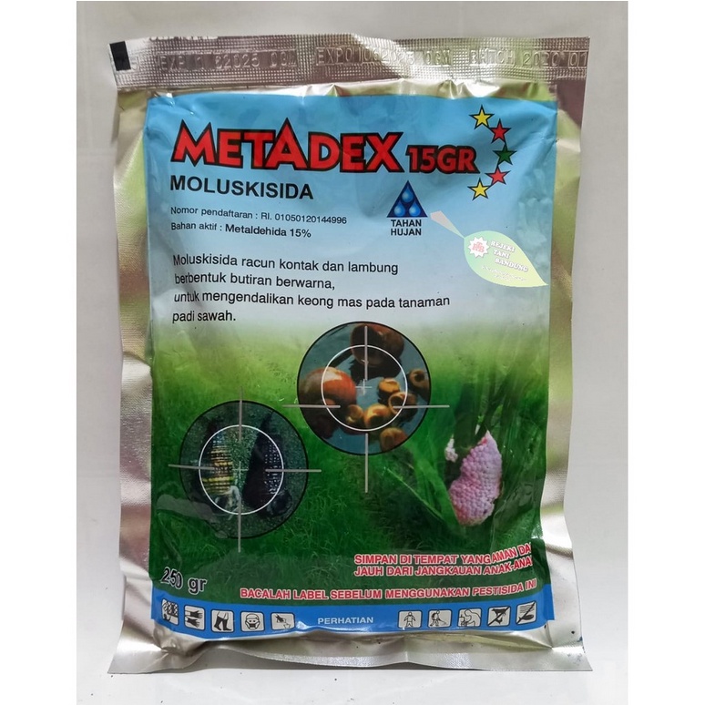 Jual METADEX 15 GR 250 GRAM MOLUKISIDA OBAT KEONG SIPUT METADEX 250gr ...