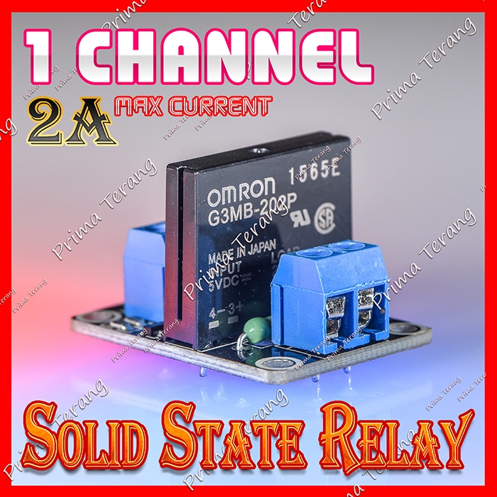 Jual SSR 1 Channel Solid State Relay 1CH 2A 240VAC Omron G3MB-202P 5VDC ...