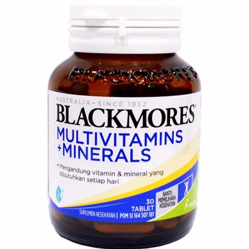 Jual Blackmores Black Mores Multivitamins Minerals Kalbe Blackmore More Multivitamin Mineral 30 ...