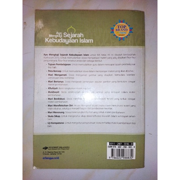 Jual ayo mengkaji sejarah kebudayaan Islam untuk madrasah aliyah kelas XII | Shopee Indonesia