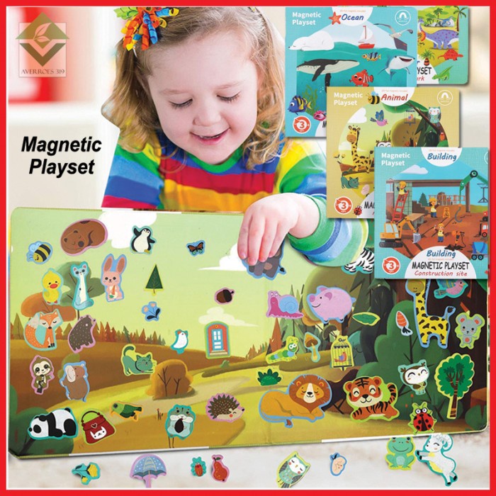 Jual Magnetic Playboard Buku Magnet Tempelan Magnet Puzzle | Shopee ...