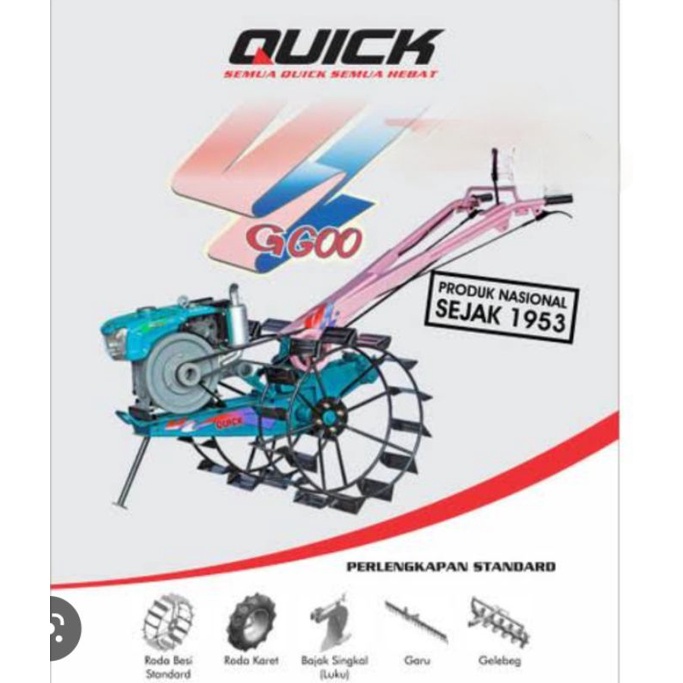 Jual TRAKTOR SAWAH QUICK G600 DIESEL KUBOTA RD65 DI | Shopee Indonesia