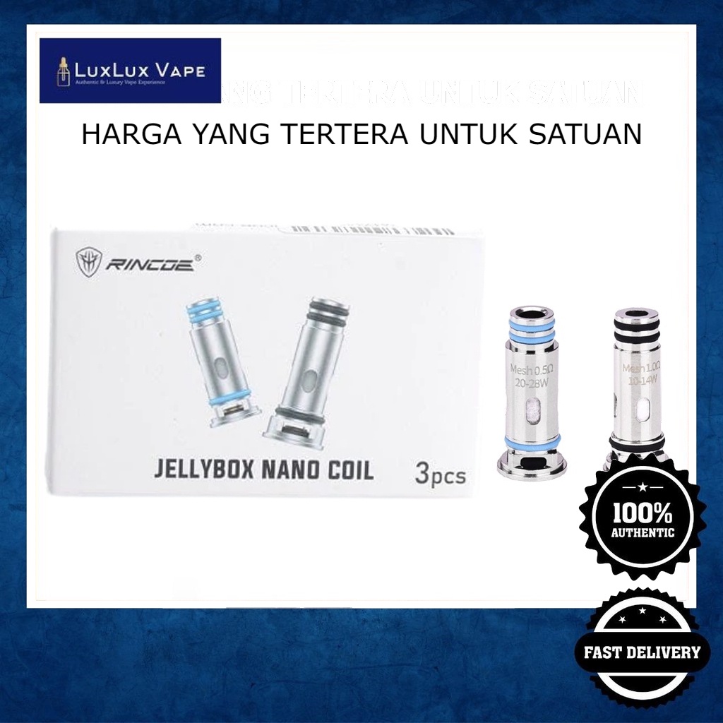 Jual COIL JELLYBOX 2 / JELLYBOX F / JELLYBOX Z / JELLYBOX XS AUTHENTIC ...