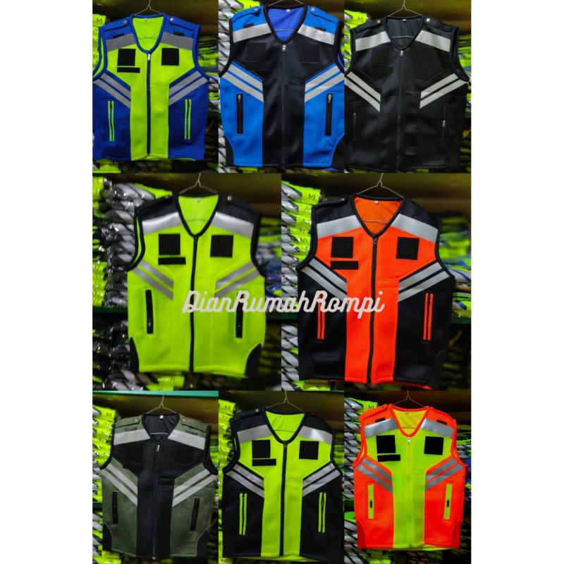 Jual Rompi Safety Rompi Tebal Rompi Polosan Rompi Motor | Shopee Indonesia
