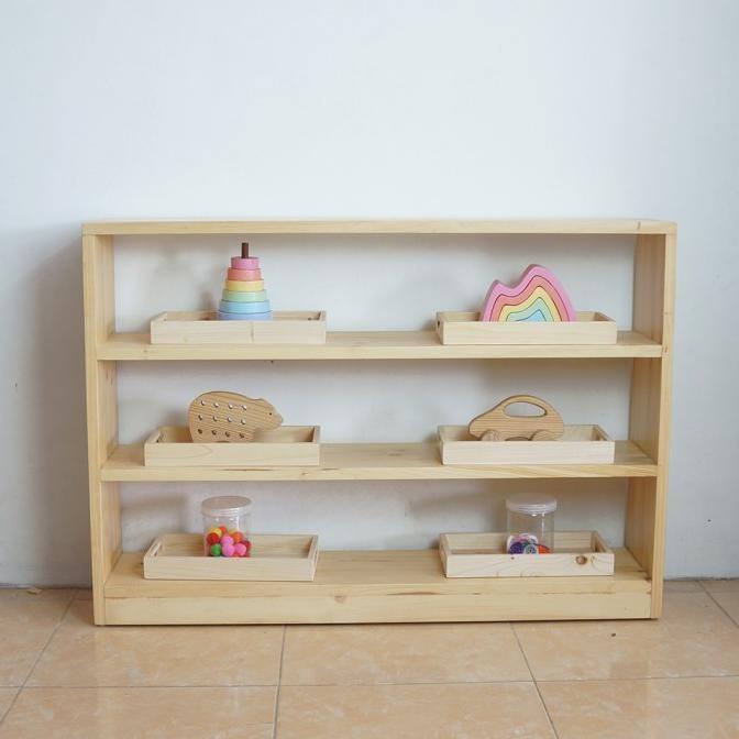 Jual Rak Montessori Toy Shelf Mainan Anak Best Quality Ready | Shopee ...