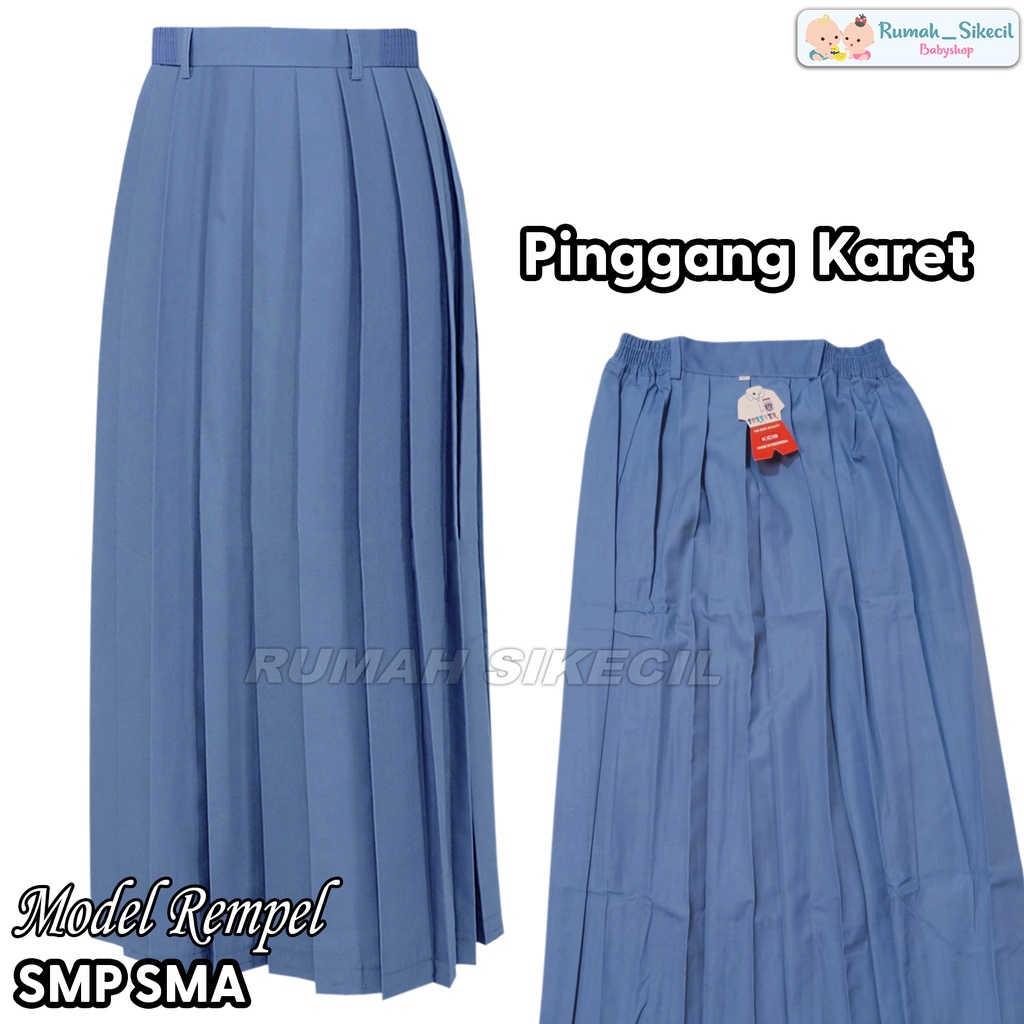 Jual Rok Panjang SMP SMA Rok Panjang Rempel Kerja SMP SMA Seragam SMP ...