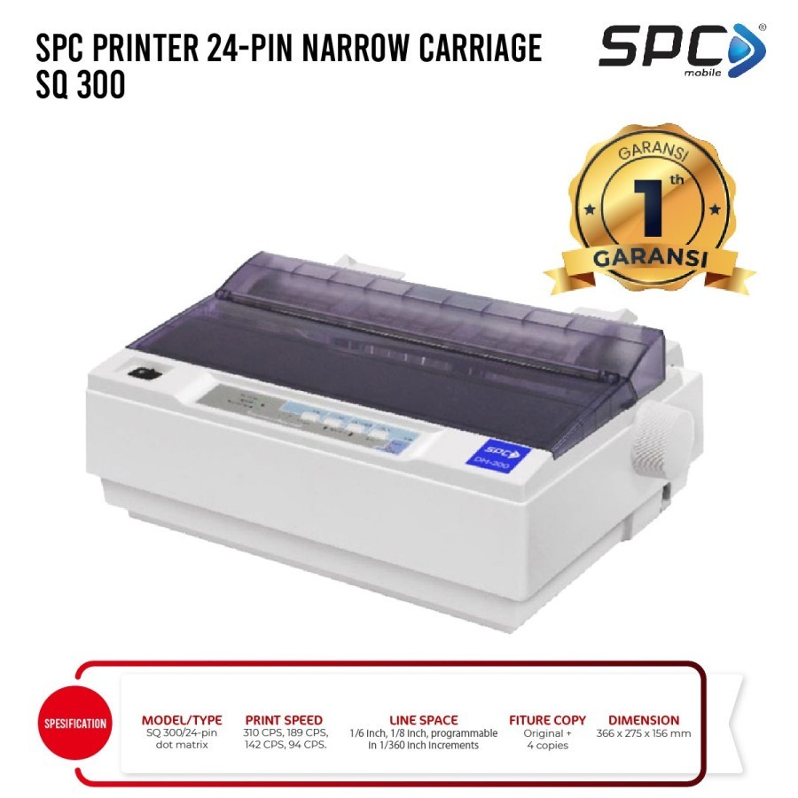 Jual PRINTER SPC SQ300 SQ 300 24-PIN IMPACT DOT MATRIX | Shopee Indonesia