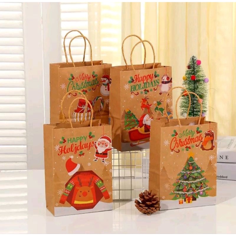Jual Paperbag christmas goodie bag natal (5pc) | Shopee Indonesia