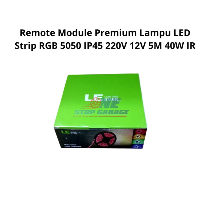 Jual Remote Module Premium Lampu LED Strip RGB 5050 IP45 220V 12V 5M ...