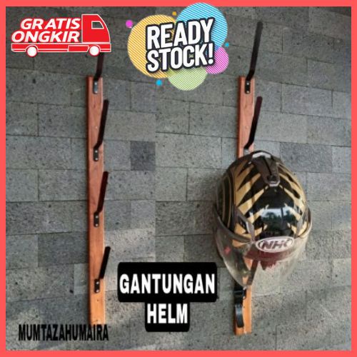 Jual Cantolan helm dinding / Cantolan helm kekinian / Cantolan helm di ...