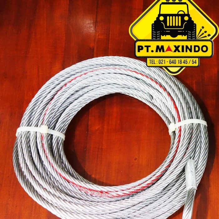 Jual Tdm T-Max Tali Sling Baja 10,5Mm X 50M Bisa Untuk Winch Pto ...