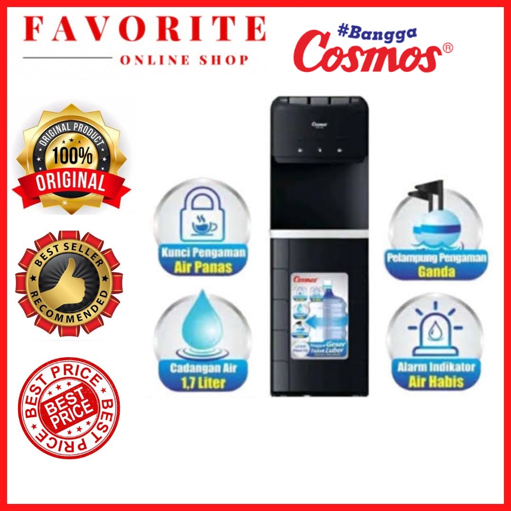 Jual DISPENSER COSMOS GALON BAWAH CWH 7601 CWD-7601 3 KRAN COSMOS DISPENSER GALON BAWAH 7601 ...
