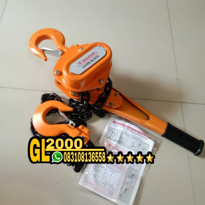 Jual Takel Chain Block Lever Block 3 Ton 1,5 Meter Alat Angkut Barang ...