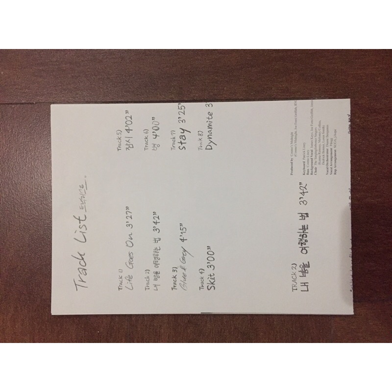 Jual BTS BE Track List Poster | Shopee Indonesia