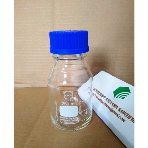 Jual Alat Lab Laboratory Bottle 250 Ml Botol Lab Sample Duran Original ...