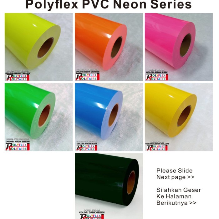 Jual NEW Polyflex Korea PvC Neon Colour - Neon Blue | Shopee Indonesia