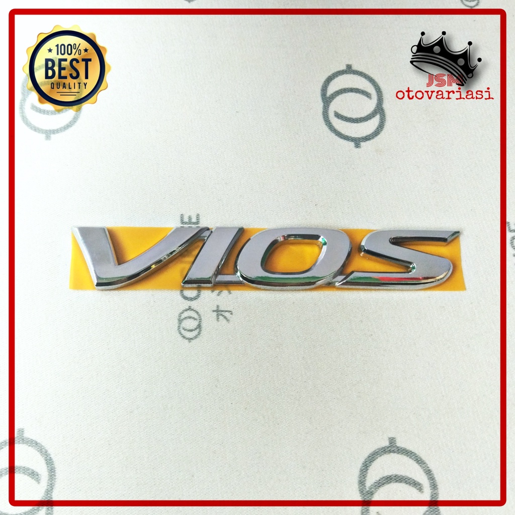 Jual Emblem VIOS Origina Toyota/ Emblem Bagasi Toyota VIOS | Shopee ...