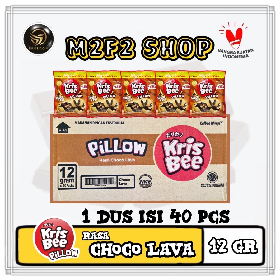 Jual Snack Kris Bee Pillow Choco Lava Sachet - 12 gr (Kemasan Karton ...
