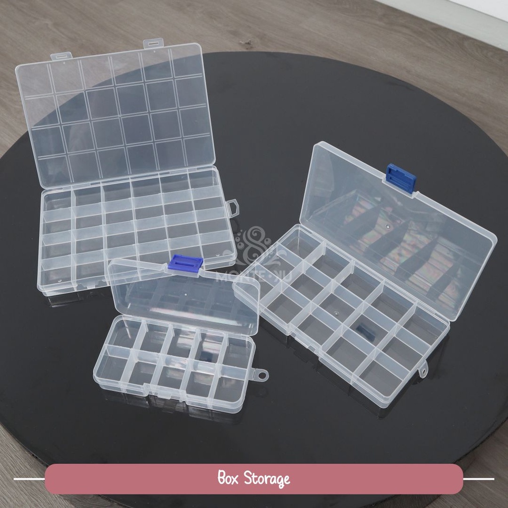 Jual Box Sekat Penyimpanan Manik Manik Storage Box Case Tempat Manik ...