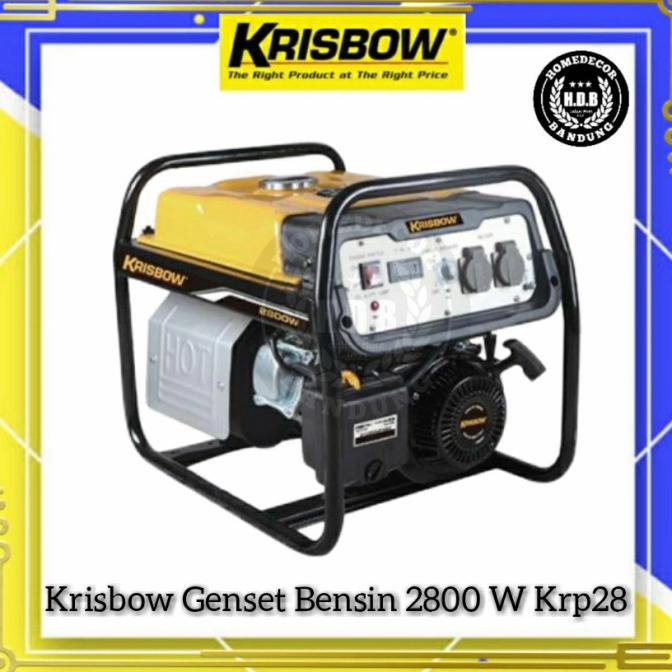 Jual krisbow genset bensin 2800 w krp28 / generator bensin 2800 watt ...