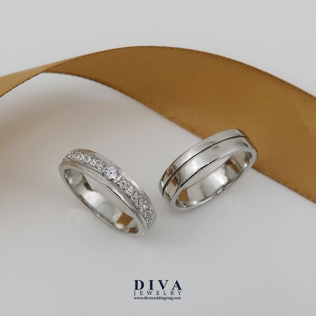 Jual RSP - Cincin Silver Tunangan / Cincin Nikah Silver | Shopee Indonesia