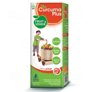 Jual Curcuma Plus Fruit Veggie Sirup Rasa Jeruk 100ml (per Botol ...