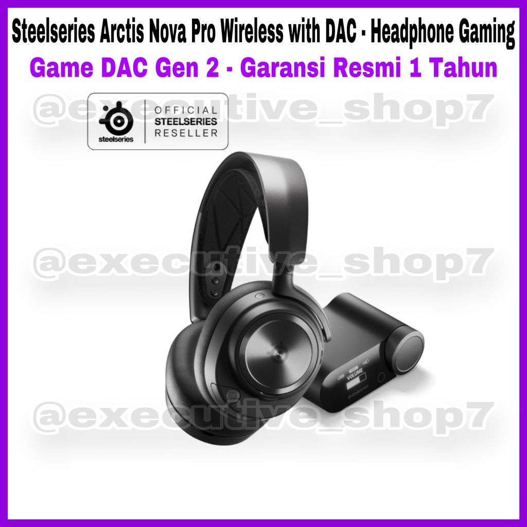 Jual Steelseries Arctis Nova Pro Wireless with DAC Headphone Gaming ...