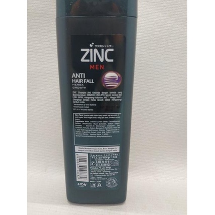 Jual Zinc Men Shampoo Anti Hair Fall Botol 170ml | Shopee Indonesia
