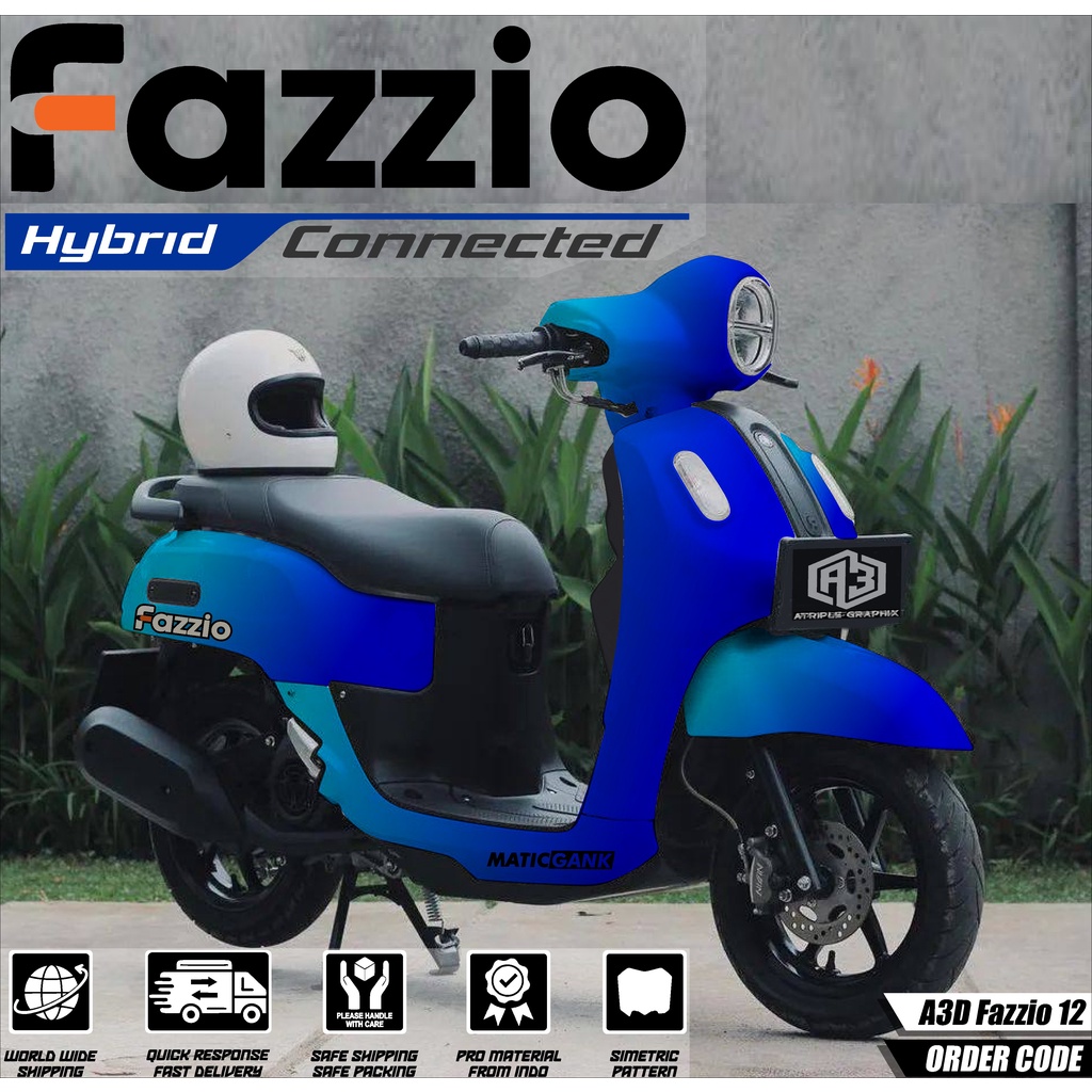 Jual Decal Sticker Fazzio Fullbody Decal Sticker YAMAHA FAZZIO keren ...