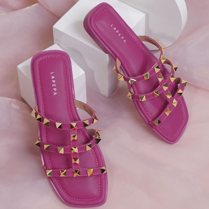Jual LAPEPA YUK - LAUREN Sandal Wanita Teplek Casual Size 36 - 40 Model ...