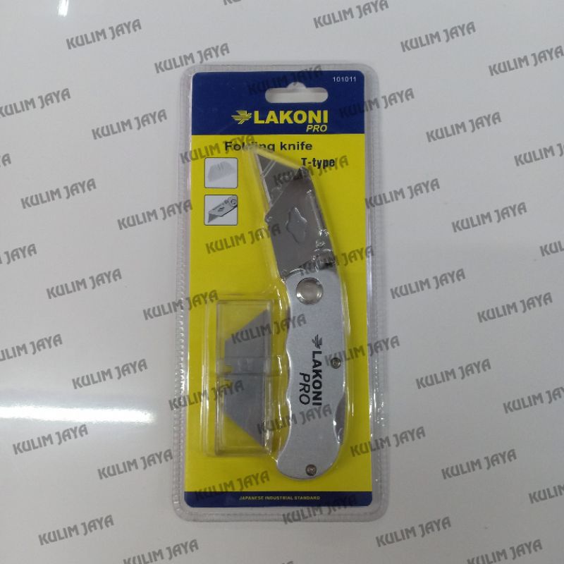 Jual LAKONI Pro Pisau Cutter Lipat T-Type Folding Knife Pemotong Kertas ...