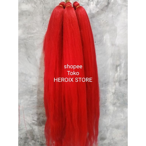 Jual Rambut cemara warna merah cabe | Shopee Indonesia