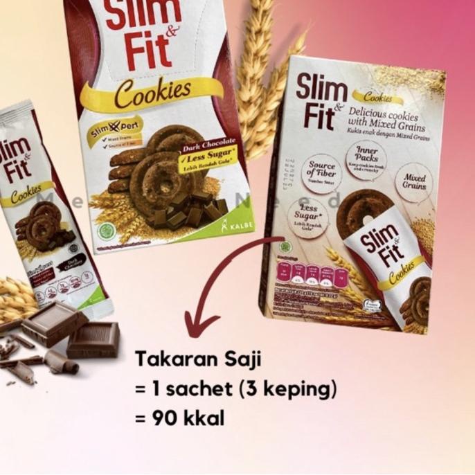 Jual BEST SELLER Slimfit Slim & Fit Diet Cookies (10x22gr) | Biskuit ...